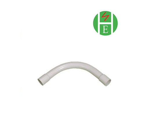Bend Round Conduit UPVC 63mm - White